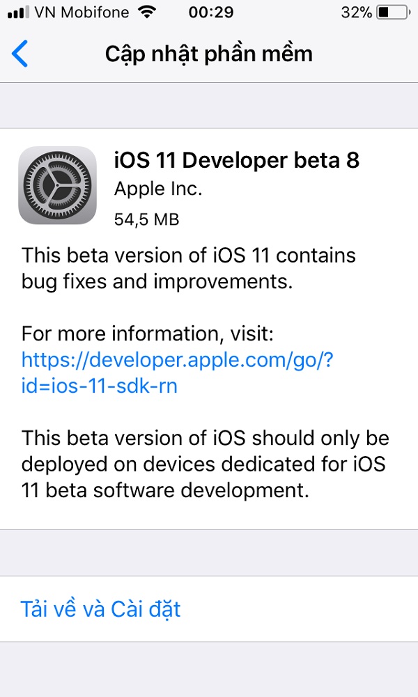 [HOT] Mời tải về bản cài đặt iOS 11 beta 8 - Nhiều tính năng thú vị - ViettelStore.vn